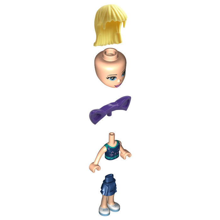 LEGO Stephanie with Cat Face Top and Cat Ears Minifigure | Brick Owl ...