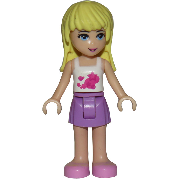 LEGO Stephanie with Circles and Stars Top and Lavender Skirt Minifigure ...
