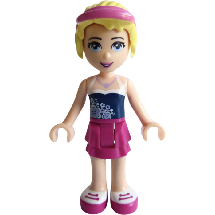 LEGO Stephanie with Dark Blue Flower Top Minifigure | Brick Owl