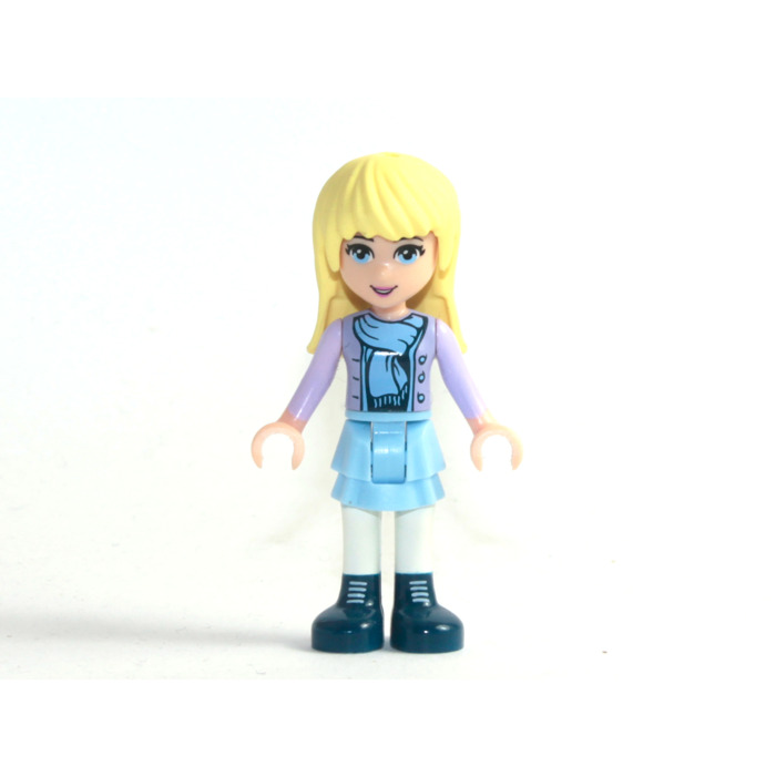 LEGO Stephanie with Lavender Jacket with Scarf Minifigure | Brick Owl