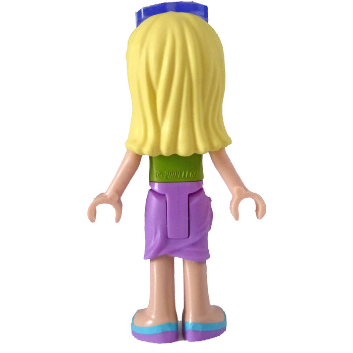 LEGO Stephanie with Lime Striped Top and Lavender Skirt with Sunglasses ...
