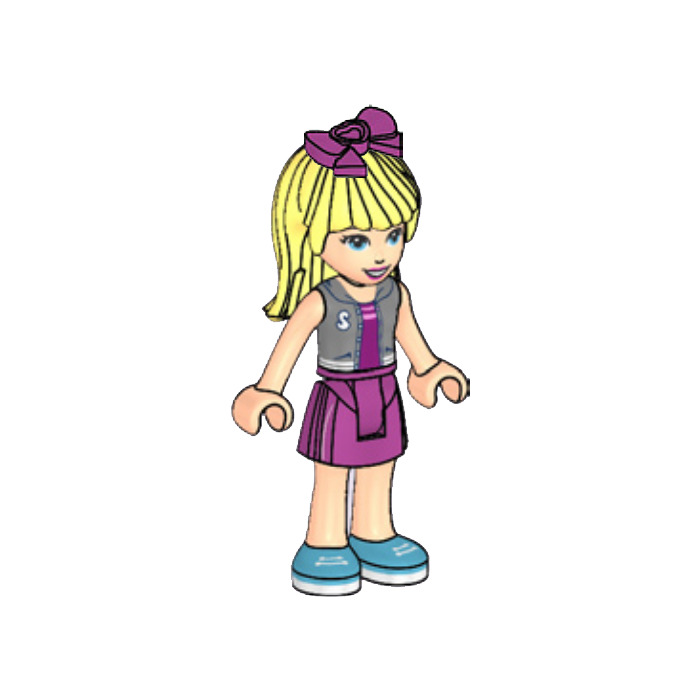 LEGO Stephanie with Silver Vest and Bow Minifigure | Brick Owl - LEGO ...
