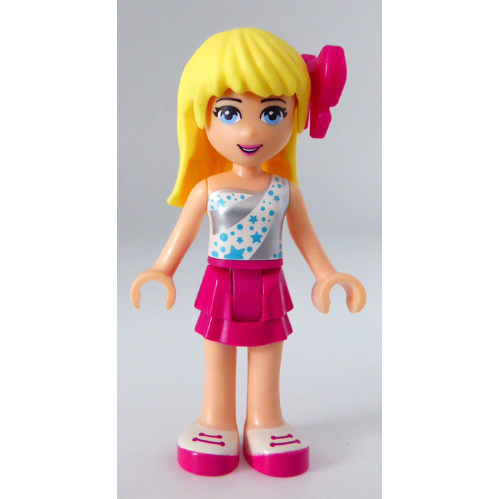 LEGO Stephanie with Stars Top and Magenta Skirt with Bow Minifigure ...