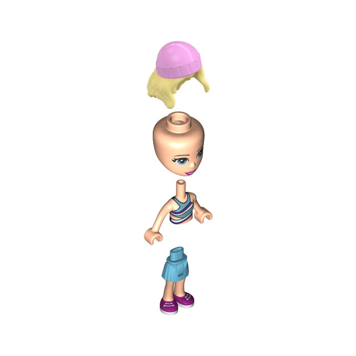 LEGO Stephanie with Swimsuit Top and Azure Skirt with Pink Hat ...