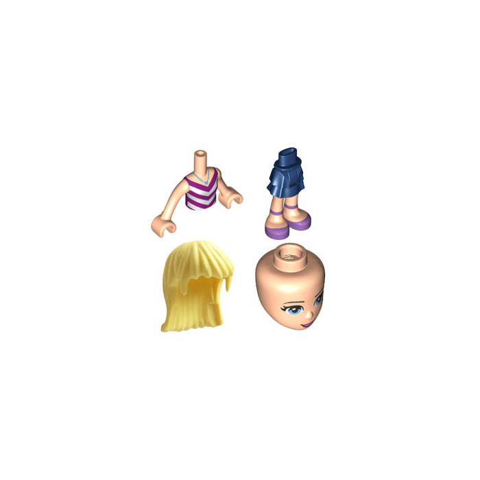 LEGO Stephanie with V-Striped Top | Brick Owl - LEGO Marketplace