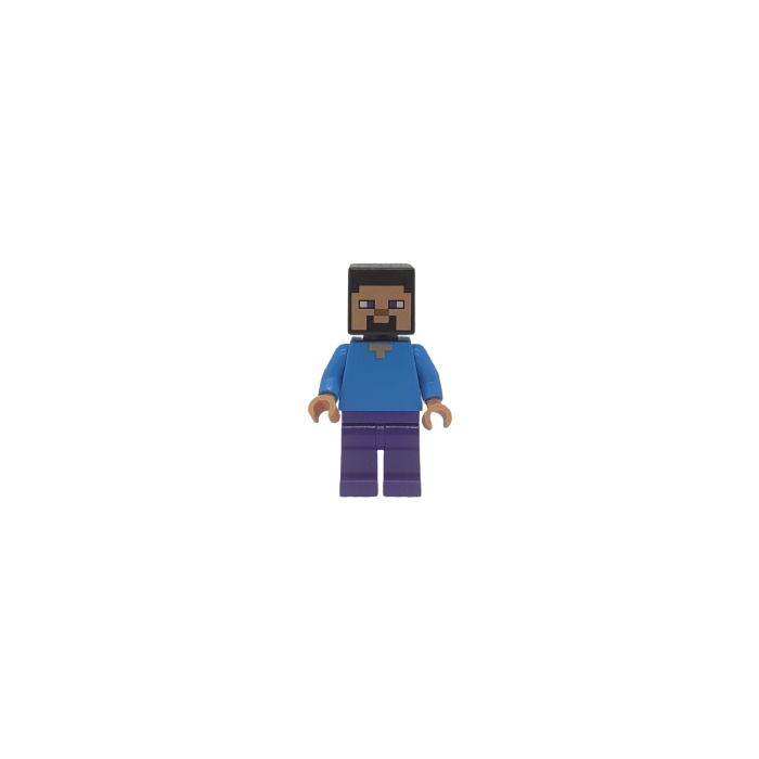 LEGO Steve with Dark Purple Legs and Flesh Face Minifigure | Brick Owl ...