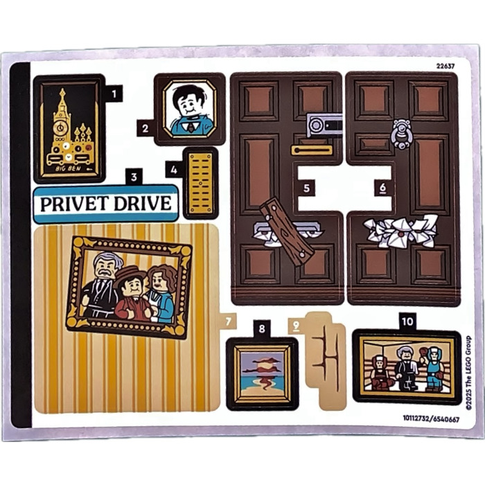 LEGO Sticker Sheet 1 for Set 76451 (10112732) | Brick Owl
