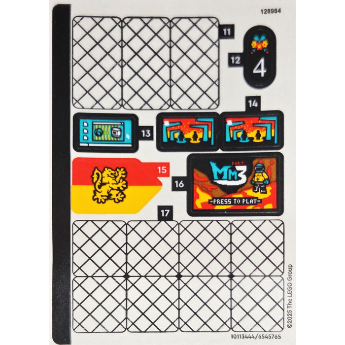 LEGO Sticker Sheet 2 for Set 76451 (10113444) | Brick Owl