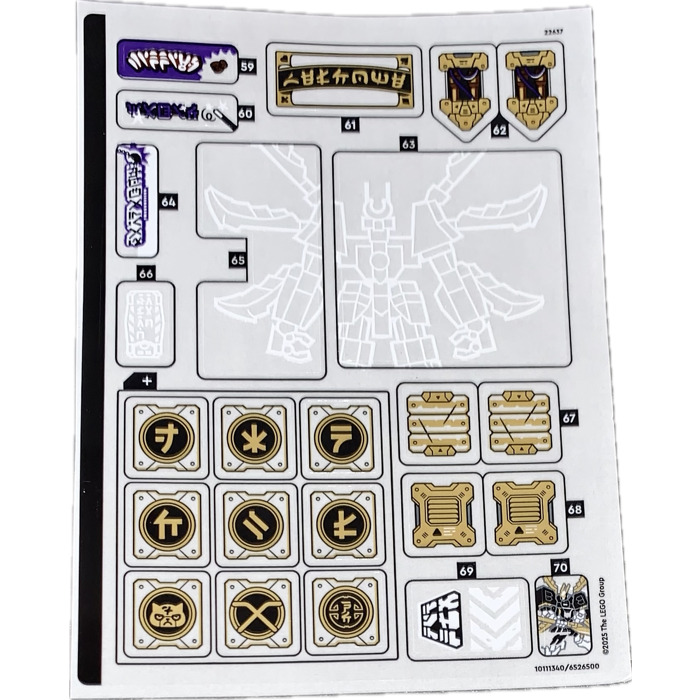 LEGO Sticker Sheet 3 for Set 71837 (10111340) | Brick Owl - LEGO Marketplace