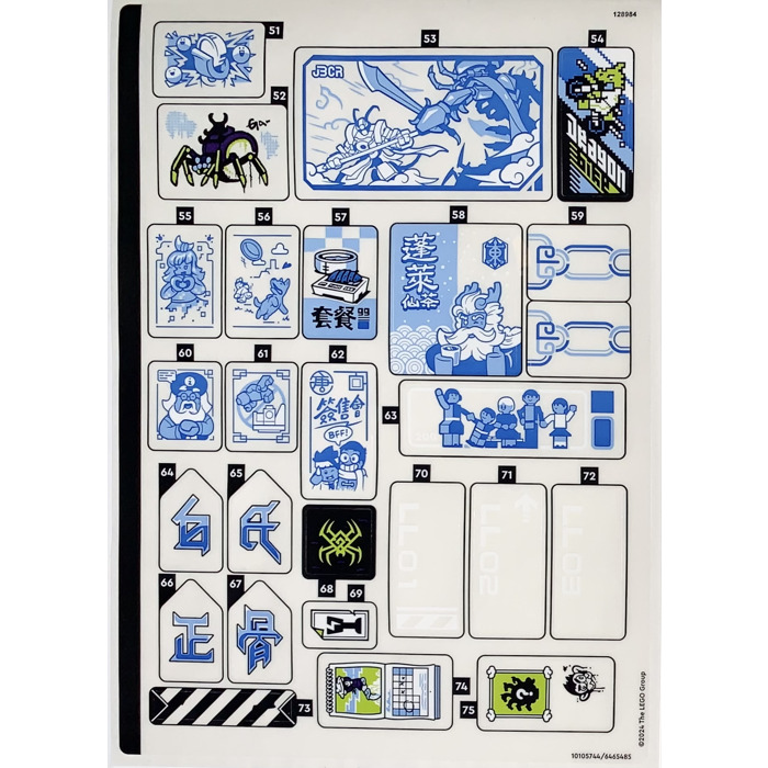 LEGO Sticker Sheet 3 for Set 80054 (10105744) | Brick Owl - LEGO ...