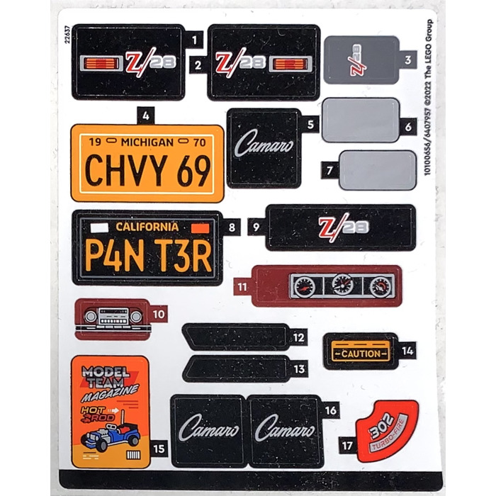 LEGO Sticker Sheet for Set 10304 (10100656) | Brick Owl - LEGO Marketplace