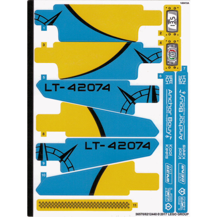 LEGO Sticker Sheet for Set 42074 (36570) | Brick Owl - LEGO Marketplace