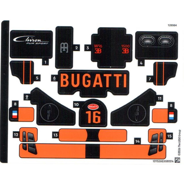 LEGO Sticker Sheet for Set 42222 (115268) | Brick Owl - LEGO Marketplace