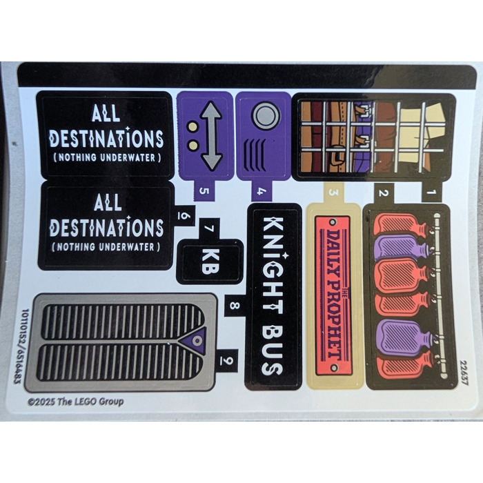 LEGO Sticker Sheet for Set 76446 (10110152) | Brick Owl - LEGO Marketplace