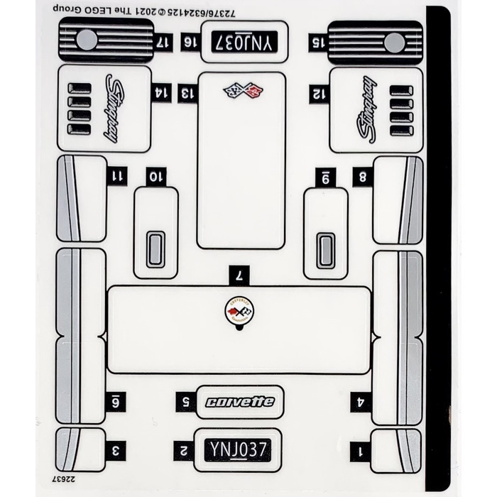 LEGO Sticker Sheet for Set 76903 sheet 2 (72376) | Brick Owl - LEGO ...