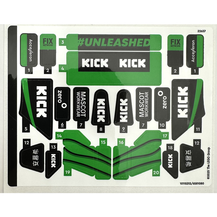 LEGO Sticker Sheet for Set 77247 (10115313) | Brick Owl - LEGO Marketplace