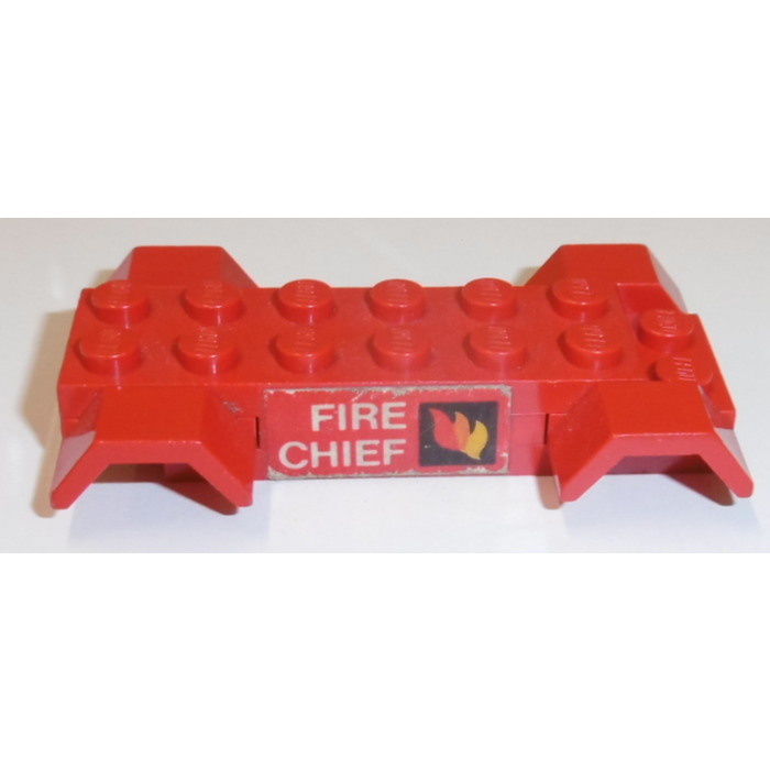 LEGO Stickered Assembly 4x7x1 'FIRE CHIEF' (both sides) from set 602 ...
