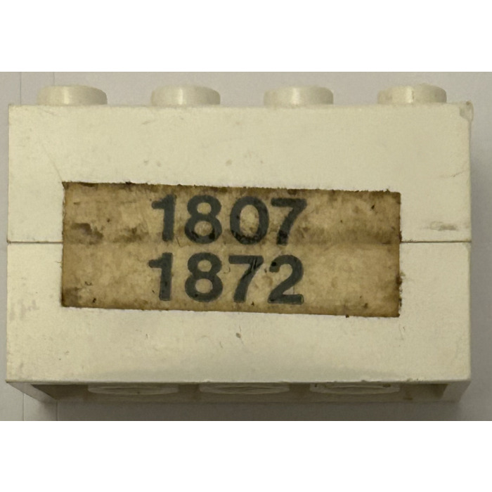 LEGO Stickered Assembly with '1807' and '1872' on Both Sides | Brick ...