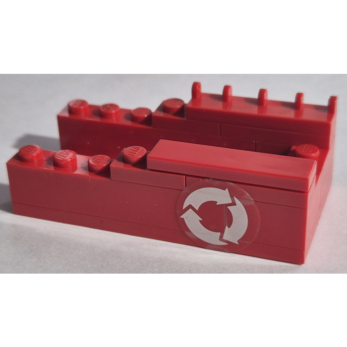 LEGO Stickered Assembly with White Recycling Logo Stickers | Brick Owl ...