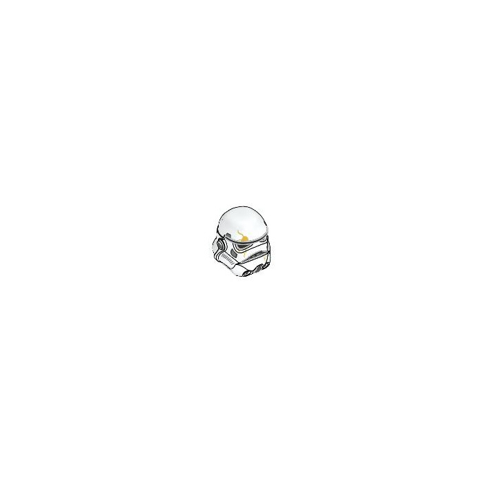 LEGO Stormtrooper Helmet with Gray Marks and Gold Cracks (Night Trooper ...