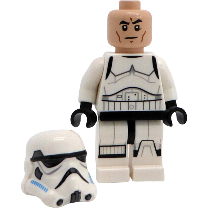 LEGO Stormtrooper with Dark Azure Helmet Vents (Frown) Minifigure ...
