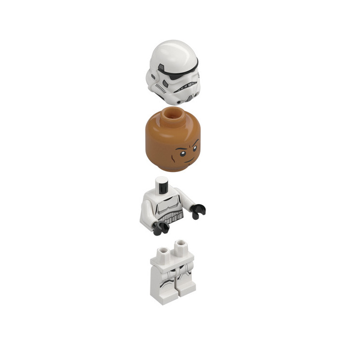 LEGO Stormtrooper with Shoulder Belts and Medium Dark Flesh Head ...