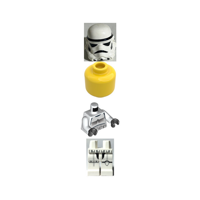 LEGO Stormtrooper with Yellow Head and Printed Legs Minifigure | Brick ...