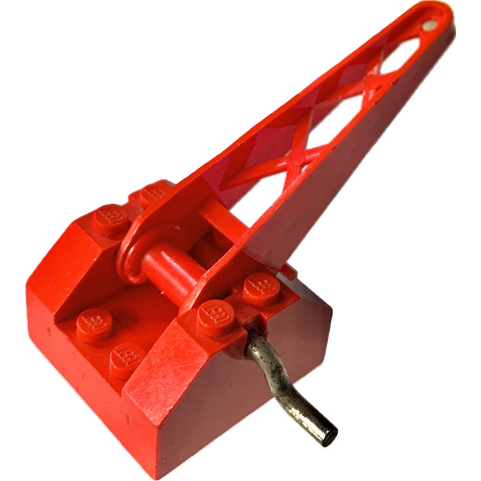 LEGO String Reel Winch 4 x 4 x 2 with Sloped Top, Metal Handle and ...