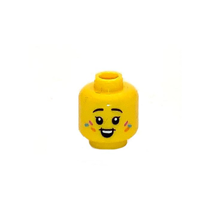 LEGO Sugar Fairy Minifigure Head with Sprinkles on Cheeks (3626 ...