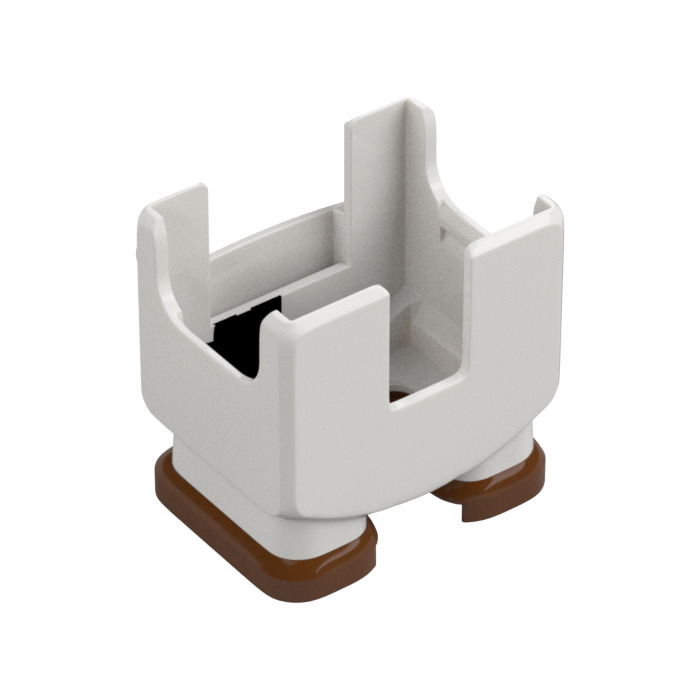 LEGO Super Mario Bottom Half with Reddish Brown Shoes (Fire Mario ...