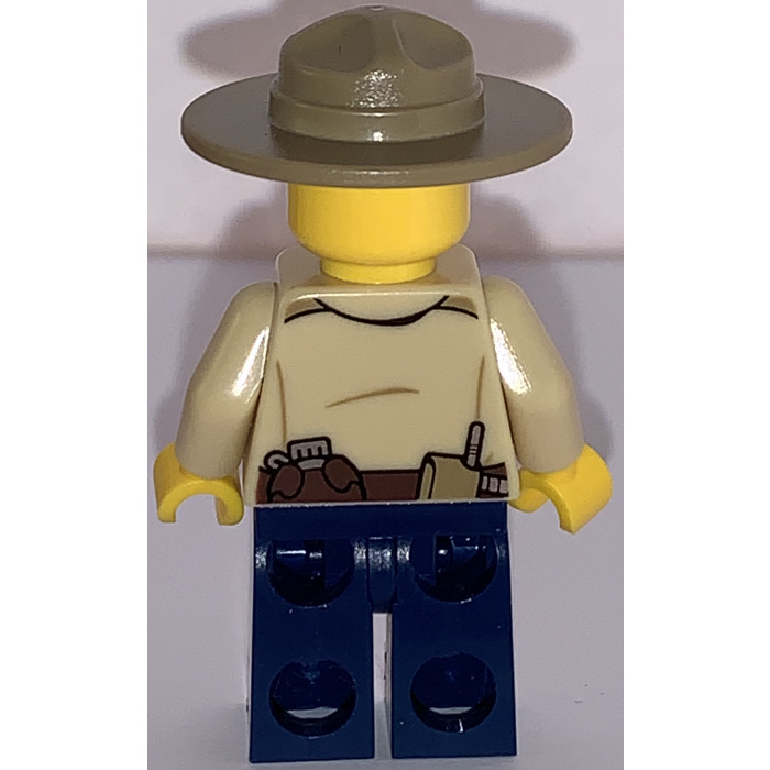 LEGO Swamp Police Officer with Dark Tan Hat Minifigure with Brown Beard ...