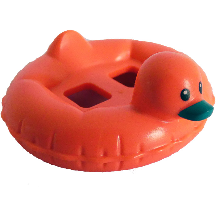 LEGO Swimming Ring with Duck Head with Dark Turquoise Bill | Brick Owl