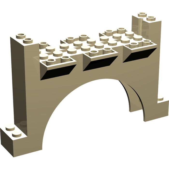 LEGO Arch 2 x 12 x 6 Wall with Slopes (30272) | Brick Owl - LEGO ...