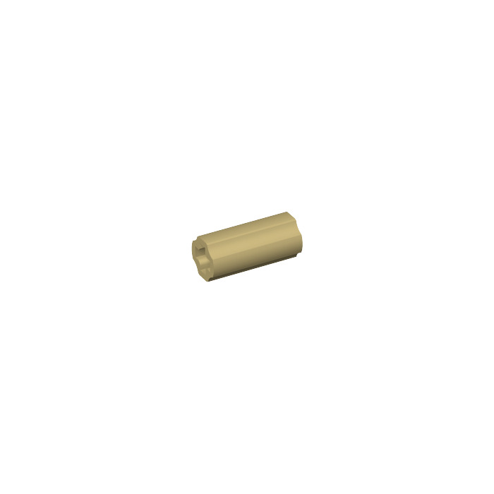 LEGO Tan Axle Connector (Smooth with 'x' Hole) (59443) | Brick Owl ...