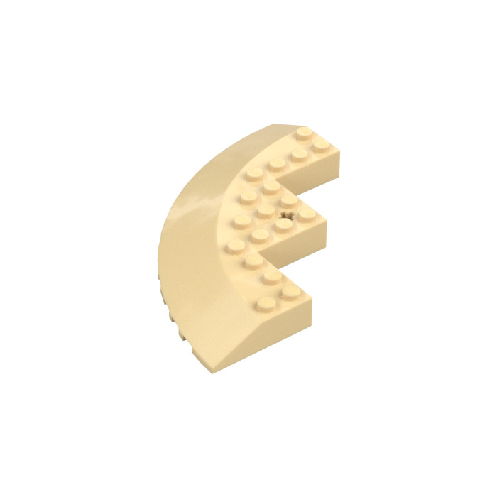 LEGO Tan Brick 10 x 10 Round Corner with Tapered Edge (58846) | Brick ...