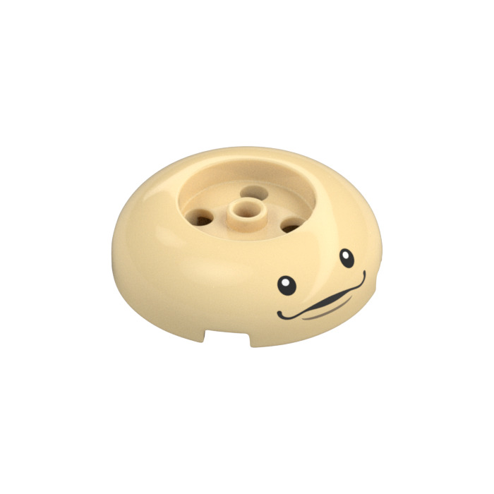 LEGO Brick 4 x 4 Round Dome Top with Deku Tree Sprout Face (79850 / ...