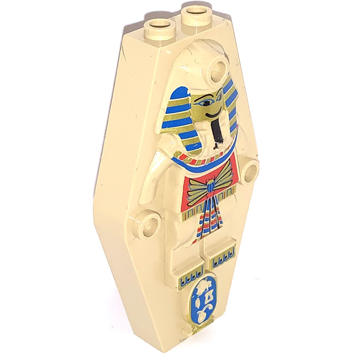 LEGO Tan Coffin Lid with Egyptian Mummy with Mummy Pattern (30164 / ...