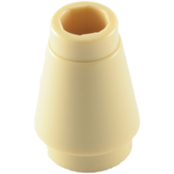 LEGO Tan Cone 1 x 1 with Top Groove (4589) | Brick Owl