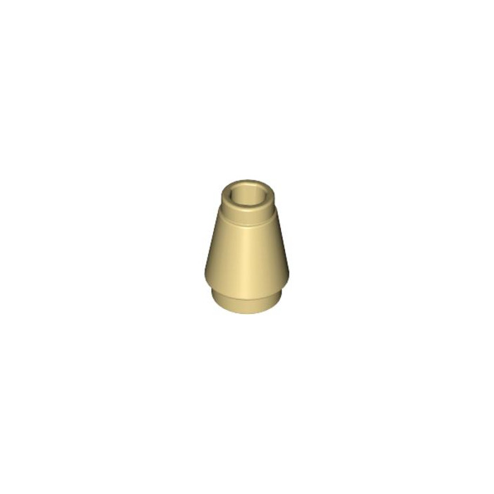 LEGO Tan Cone 1 x 1 with Top Groove (4589) | Brick Owl