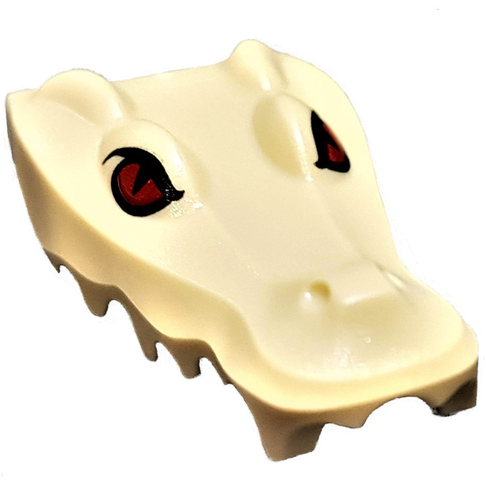 LEGO Tan Crocodile Head Upper Jaw with Red Eyes (18905 / 61571) | Brick ...