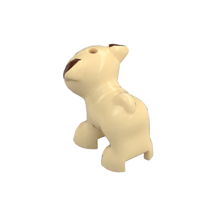 LEGO Tan Dog - Pug with Brown Face and Eyes Looking Up (24111 / 110366 ...