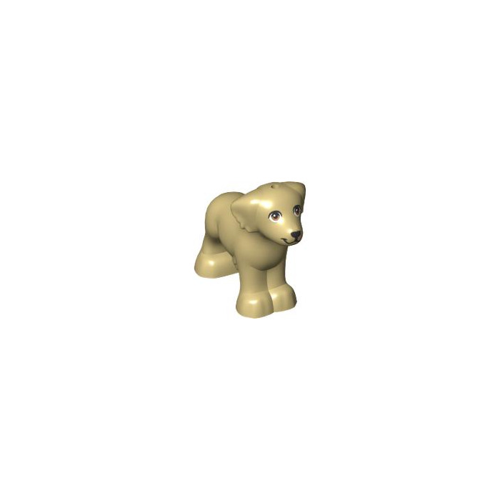 LEGO Tan Dog with Shaggy Fur with Medium Dark Flesh Eyes (3168 / 102432 ...