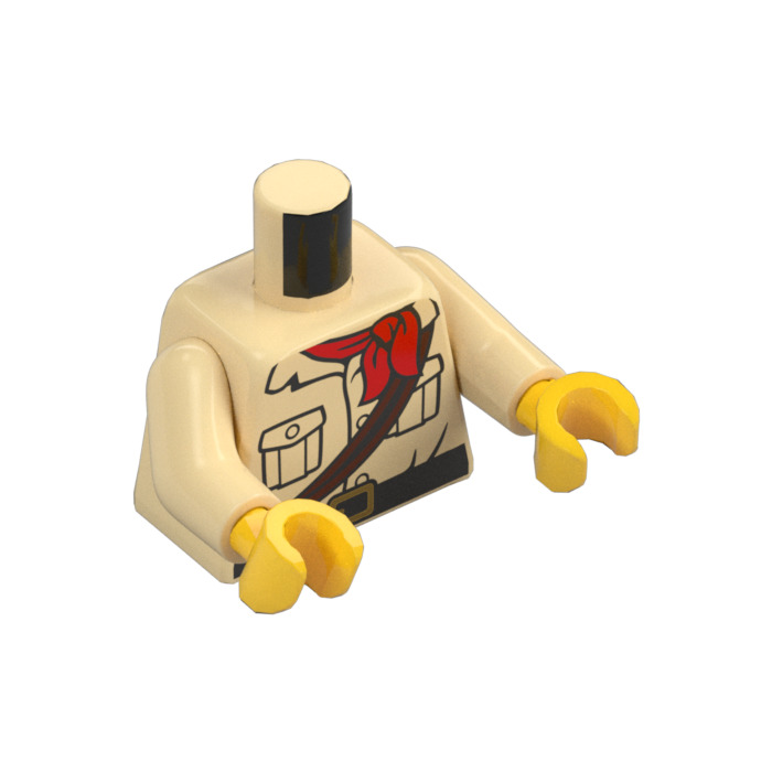 LEGO Tan Explorer Torso (973 / 76382) | Brick Owl - LEGO Marketplace