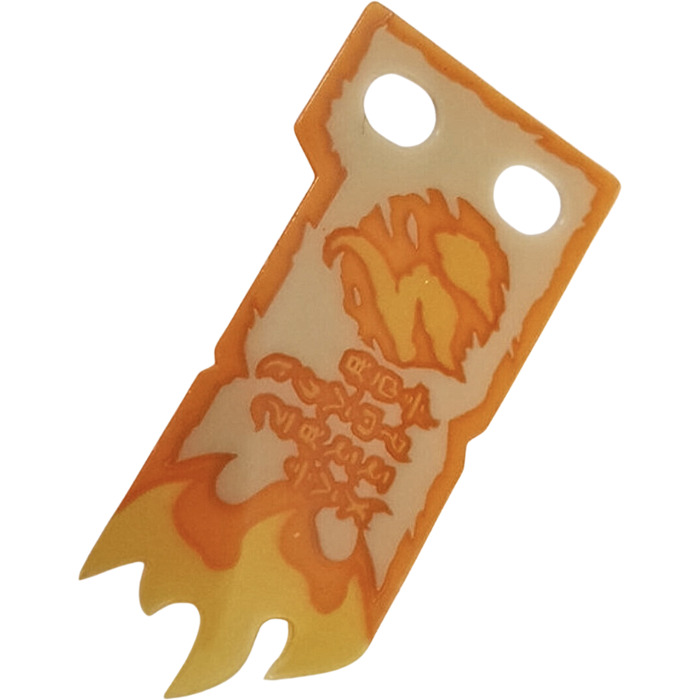 LEGO Tan Flag with Scroll of Forbidden Spinjitzu Fire | Brick Owl ...