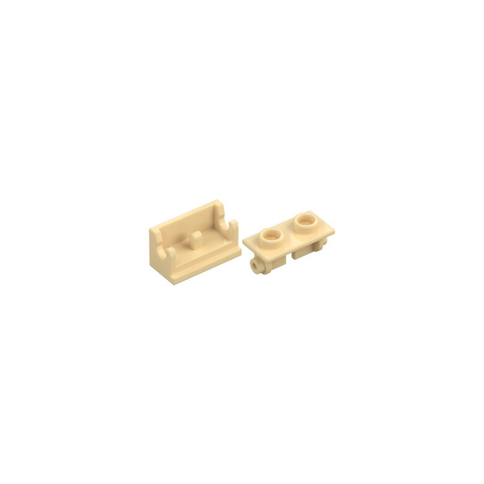 LEGO Tan Hinge Brick 1 x 2 with Top Plate | Brick Owl - LEGO Marketplace