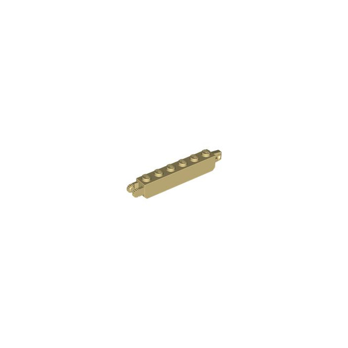 LEGO Tan Hinge Brick 1 x 6 with Fingers (30388 / 53914) | Brick Owl ...