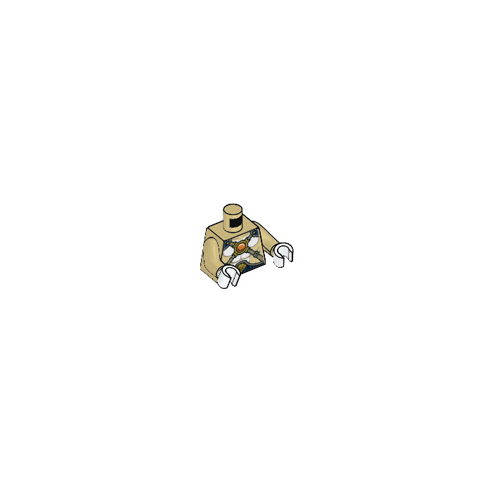 LEGO Tan Lion Warrior Minifig Torso (973 / 76382) | Brick Owl