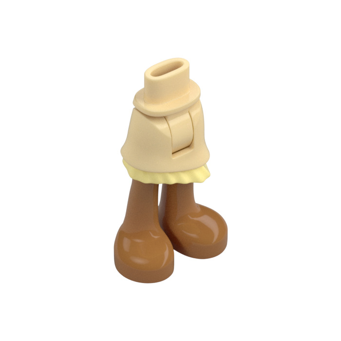 LEGO Minidoll Hip with Skirt with Ruffle with Yellow Ruffle and Bare ...