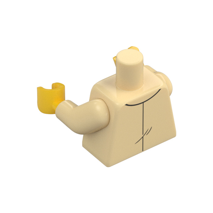 LEGO Tan Man Minifig Torso (973) | Brick Owl - LEGO Marketplace