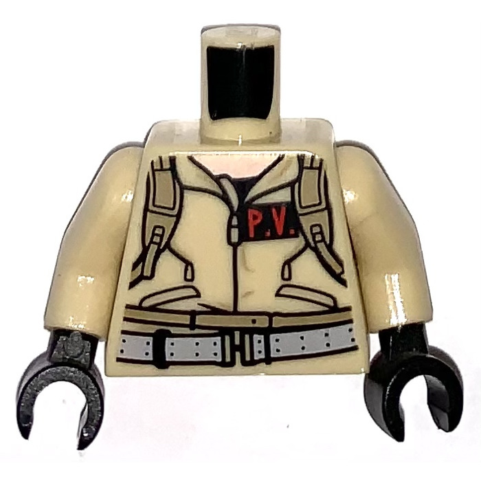 LEGO Tan Minifig Torso Ghostbusters Dr. Peter Venkman (76382) | Brick ...